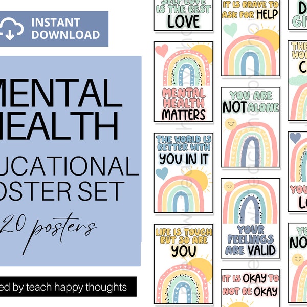 Health and Wellbeing Poster - Etsy