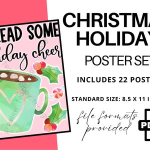 22 CHRISTMAS HOLIDAY POSTERS | Christmas Quotes, Lyrics & Puns | Santa ...