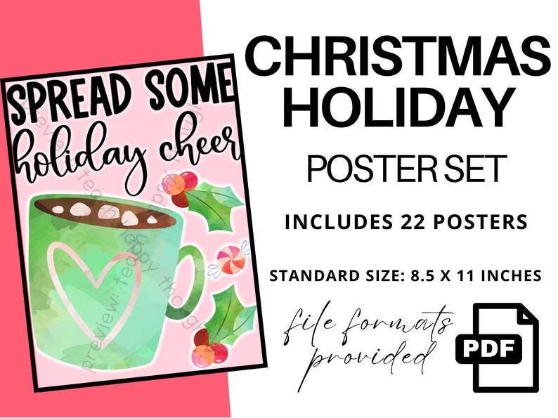 22 CHRISTMAS HOLIDAY POSTERS | Christmas Quotes, Lyrics & Puns | Santa ...