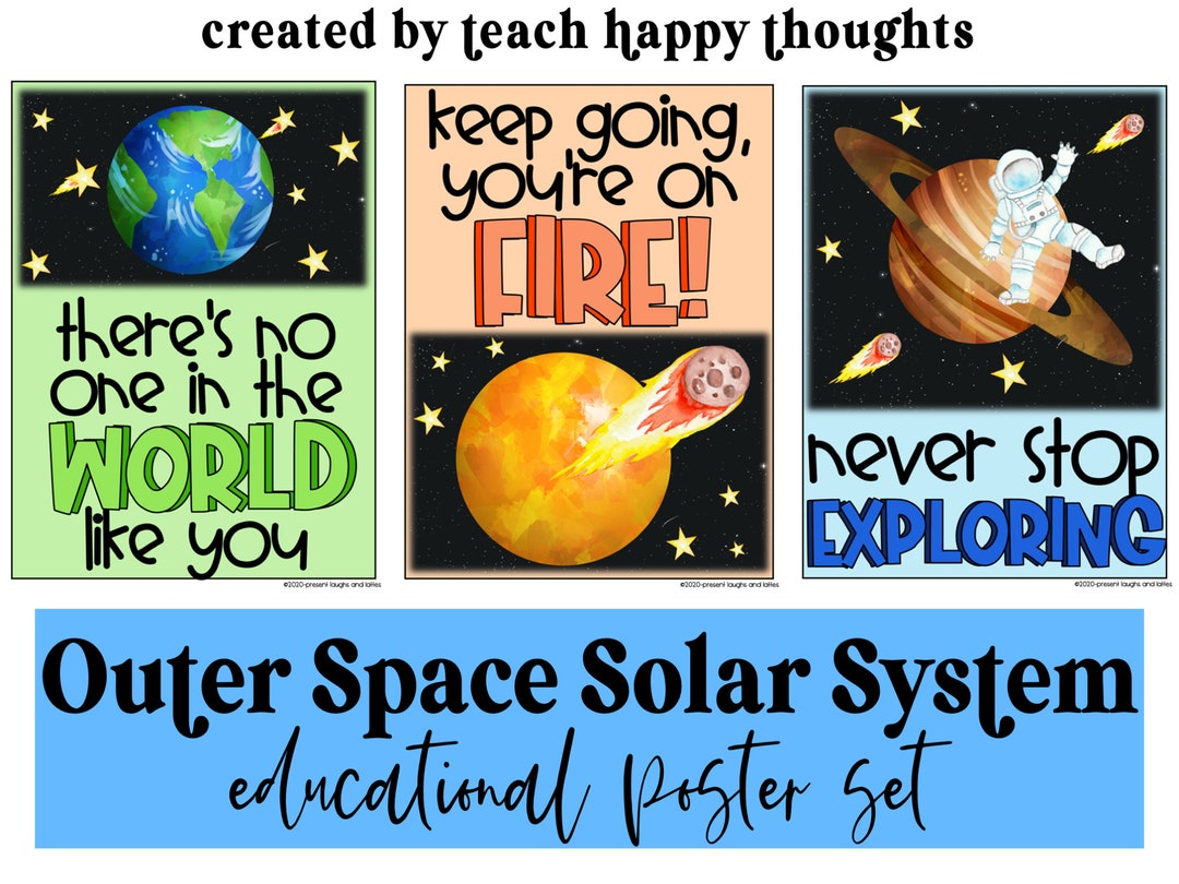 18 Science OUTER SPACE Classroom POSTERS Inspirational and - Etsy