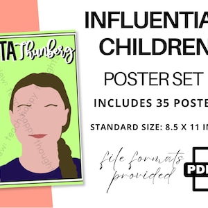 35 Influential Children | Kids Who Changed the World Posters | Social ...