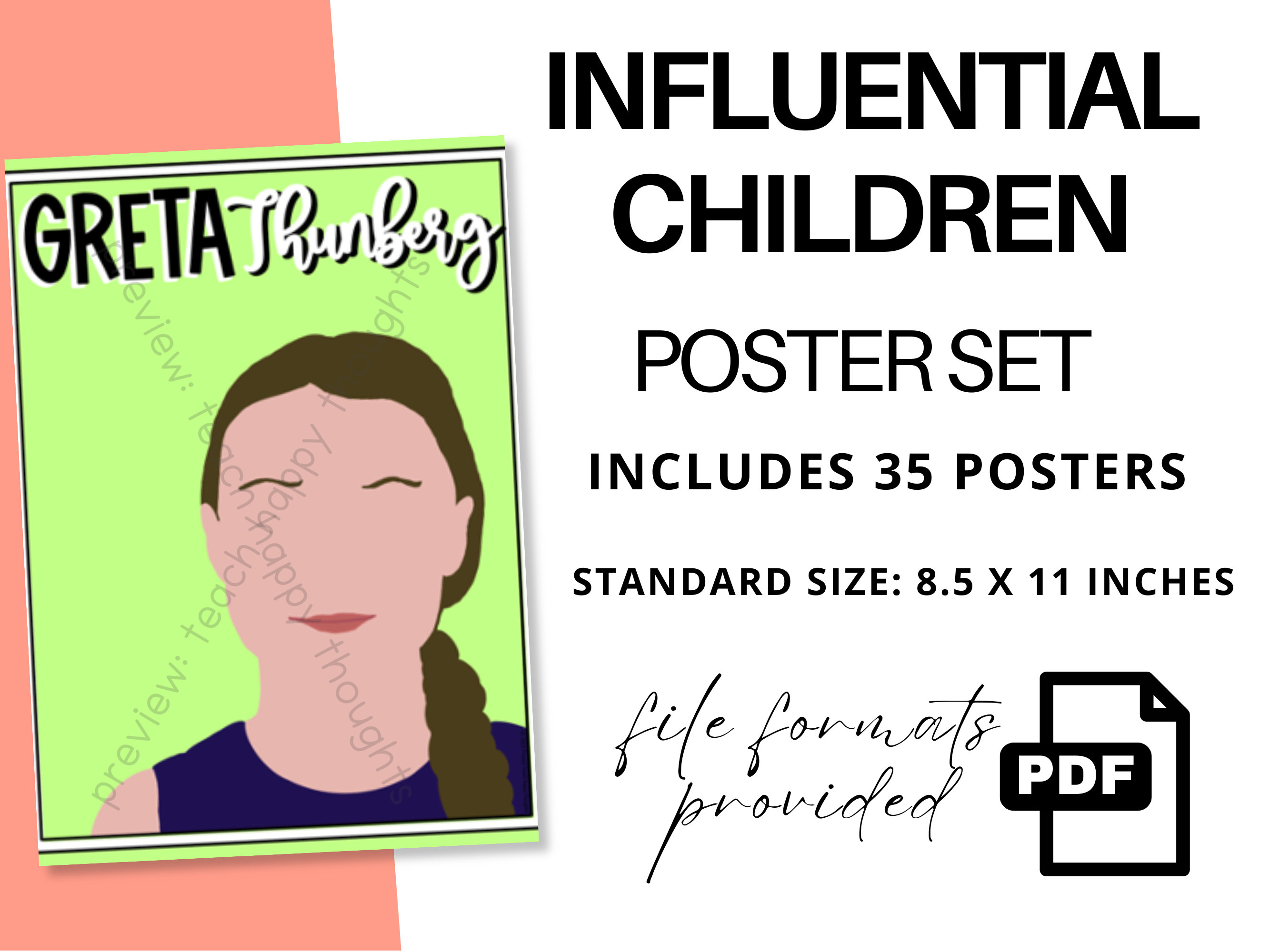 35 Influential Children | Kids Who Changed the World Posters | Social ...