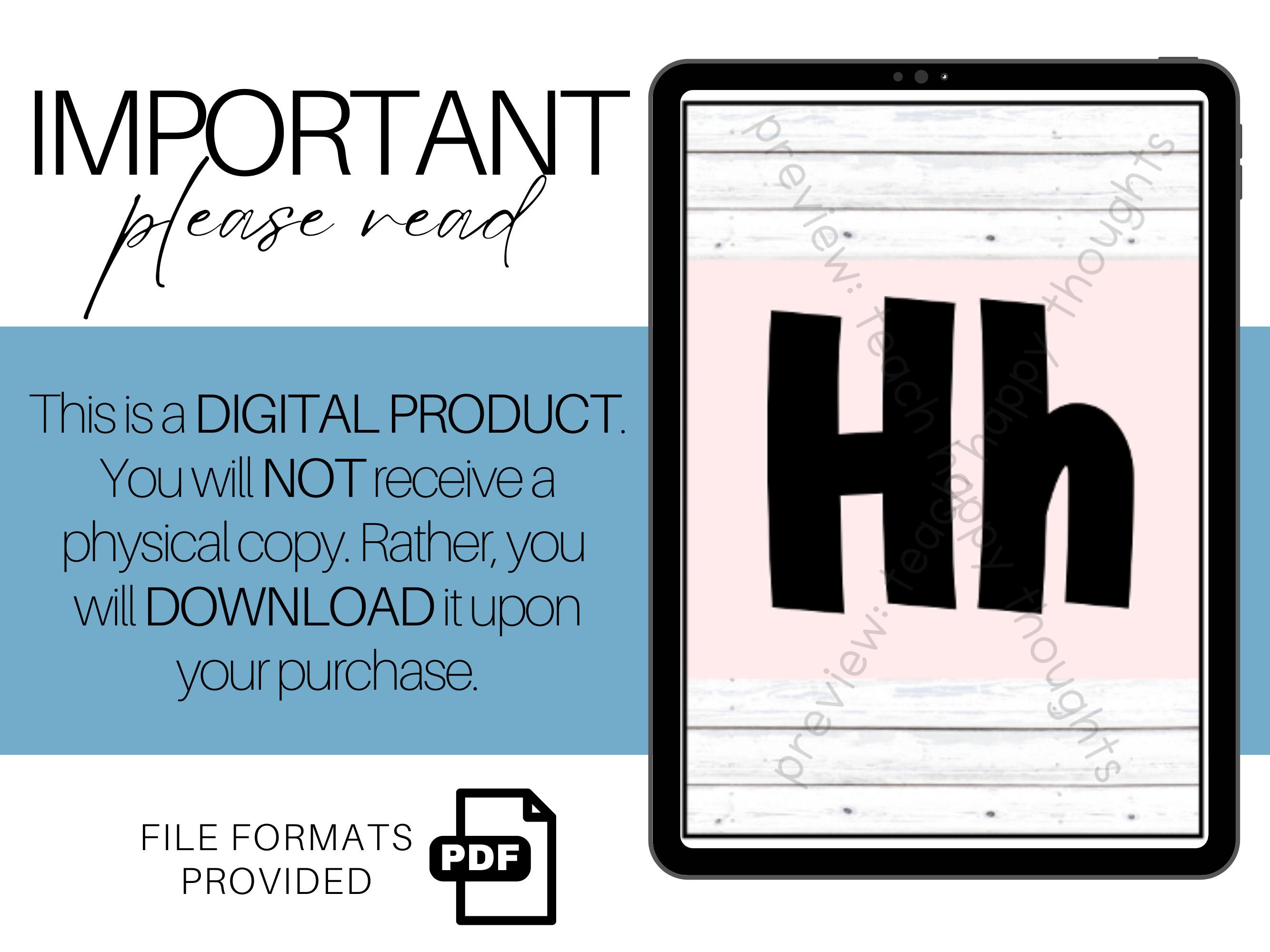 Neutral Pastel Boho ALPHABET LETTER POSTERS 26 Distressed White Wood ...