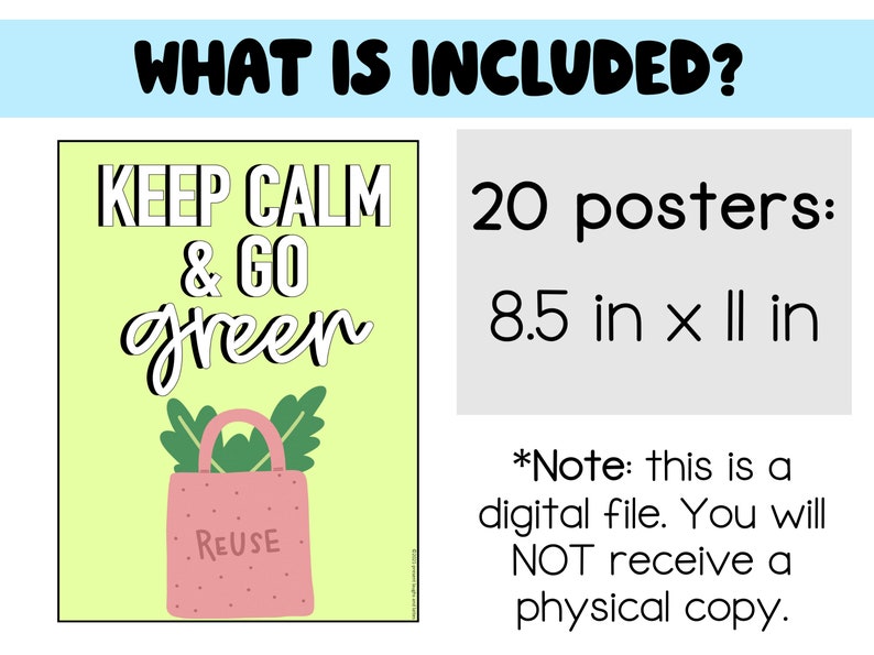 EARTH DAY POSTERS Environment Climate 20 Class School Poster | Etsy