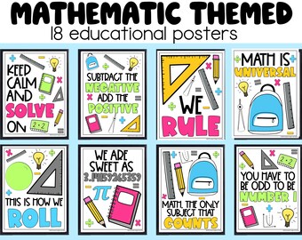 Math Decor Classroom - Etsy