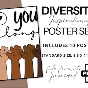 INCLUSIVE Classroom POSTER Pack Diversity & Equality LGBTQ Inclusivity ...