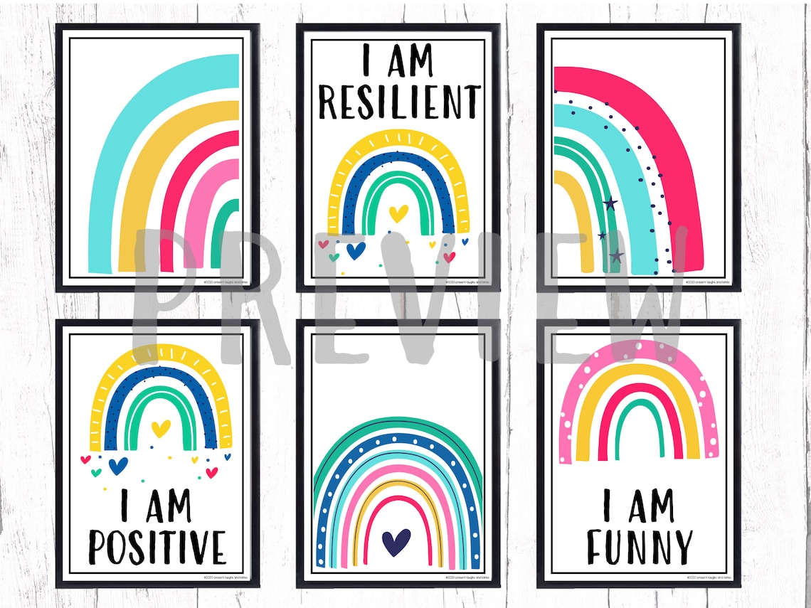 20 Positive Affirmation Posters for Classroom Kids Room or | Etsy