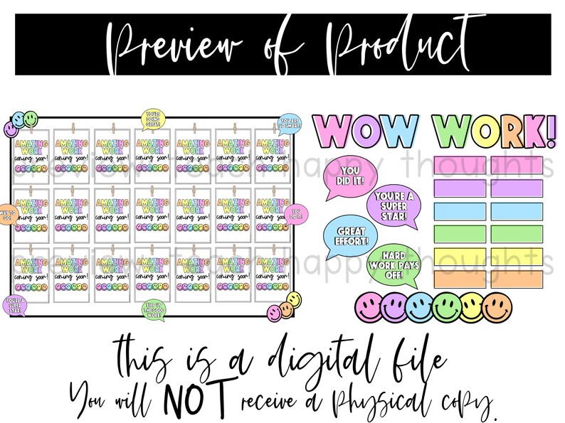 WOW WORK Amazing Work coming Soon Bulletin Board - Etsy