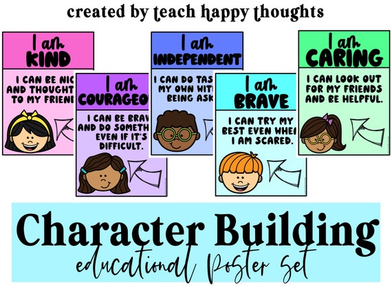 Character Building/traits 30 Classroom Expectation Posters - Etsy
