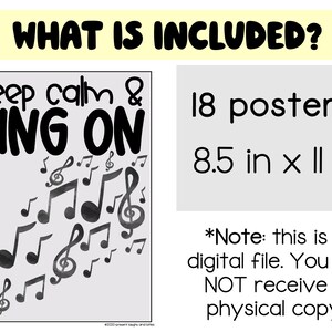 18 MUSIC Instruments CLASSROOM POSTERS Poster Set Positive - Etsy