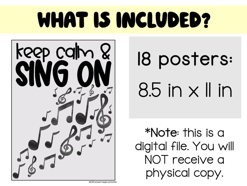 18 MUSIC Instruments CLASSROOM POSTERS Poster Set Positive - Etsy