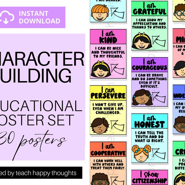 Positive Classroom Posters - Etsy