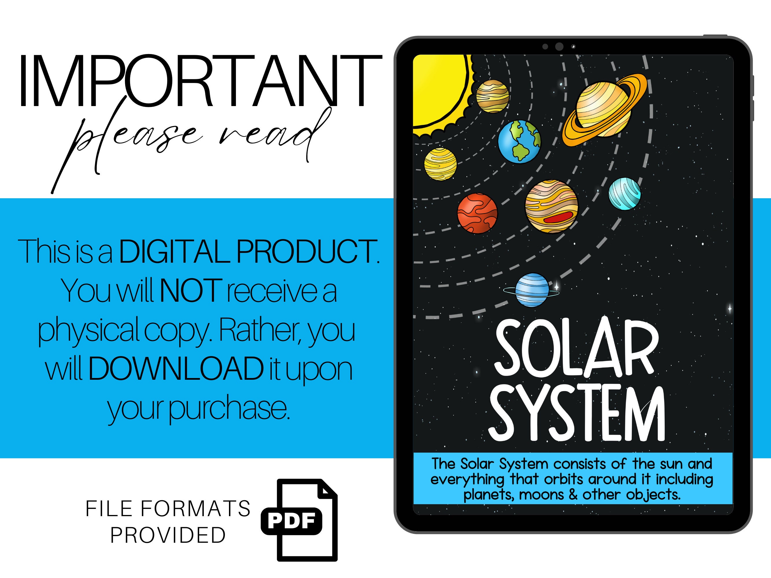 25 OUTER SPACE Solar System Poster SET | Science Posters Facts ...
