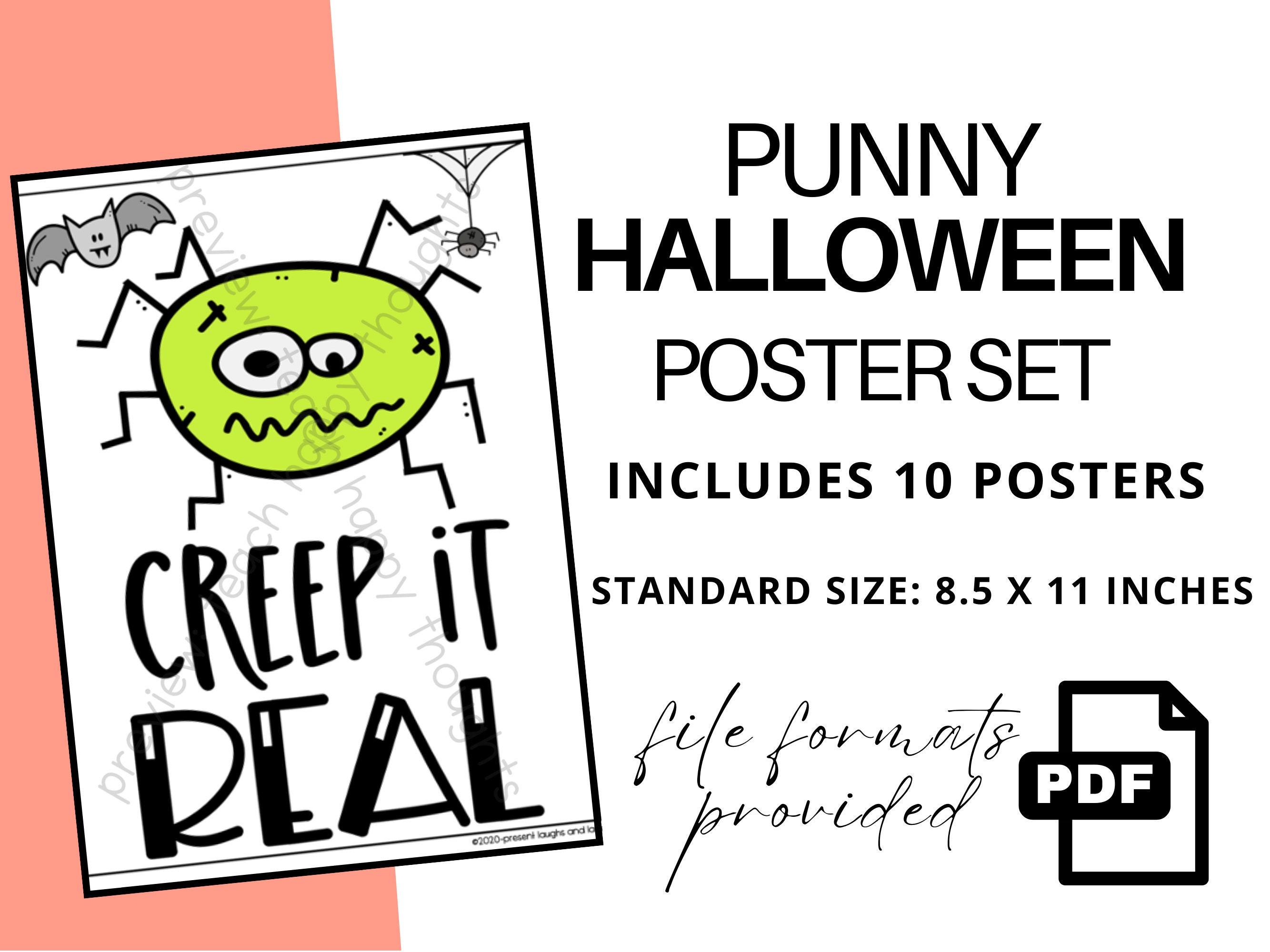 10 HALLOWEEN POSTERS | Classroom School Class Poster Set | HALLOWEEN ...