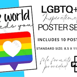 INCLUSIVE Classroom POSTER Pack Diversity & Equality LGBTQ Inclusivity ...