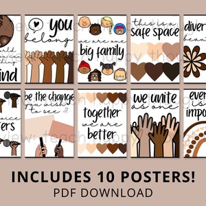 INCLUSIVE Classroom POSTER Pack Diversity & Equality LGBTQ Inclusivity ...