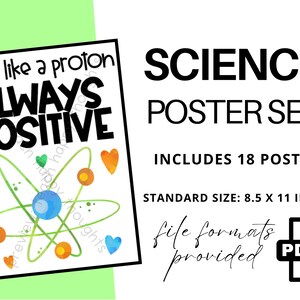 18 Science CLASSROOM POSTERS | Puns & Quotes | Positive Environment ...