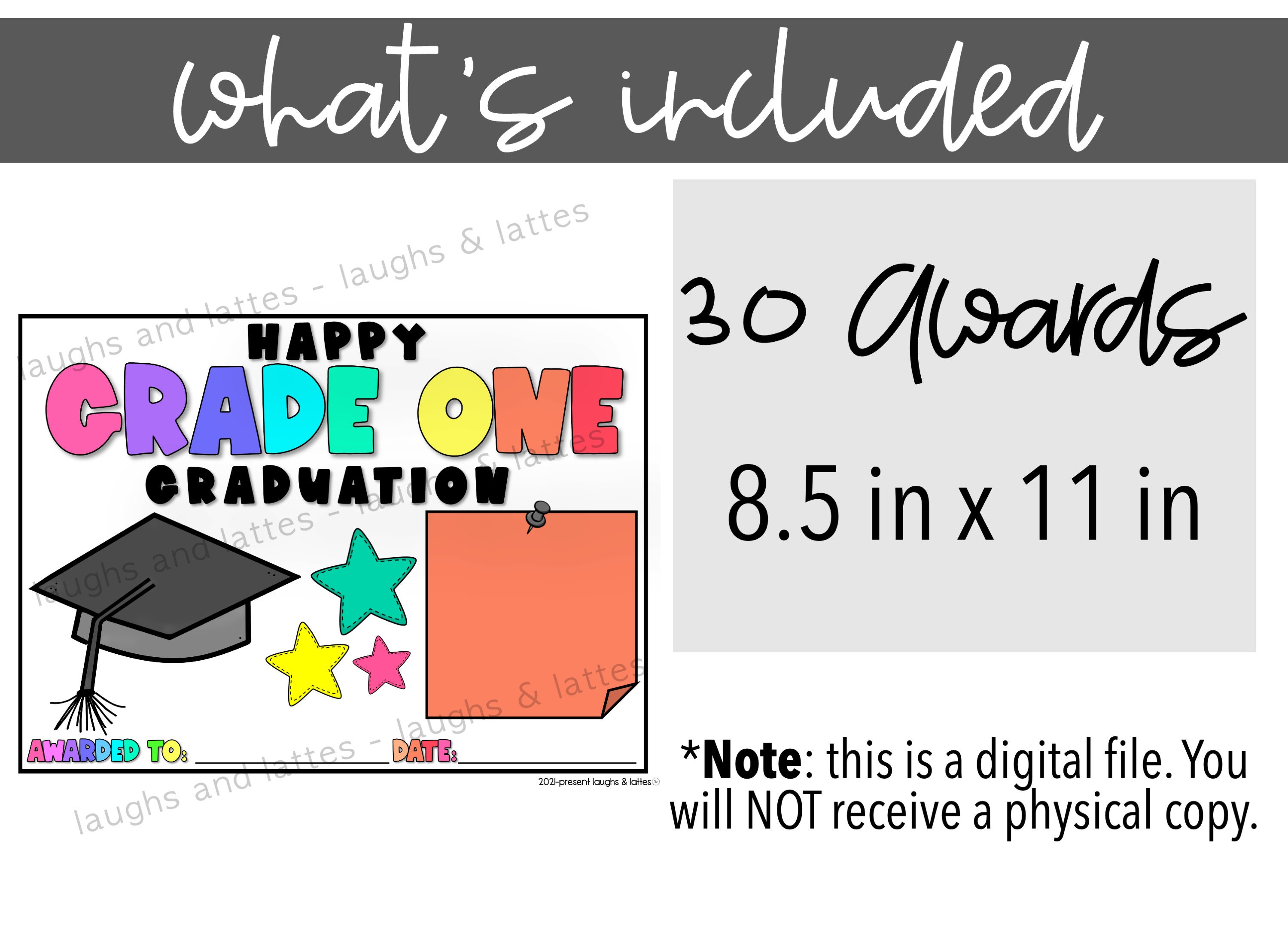 9 GRADE ONE Graduation Certificates Diplomas | Etsy