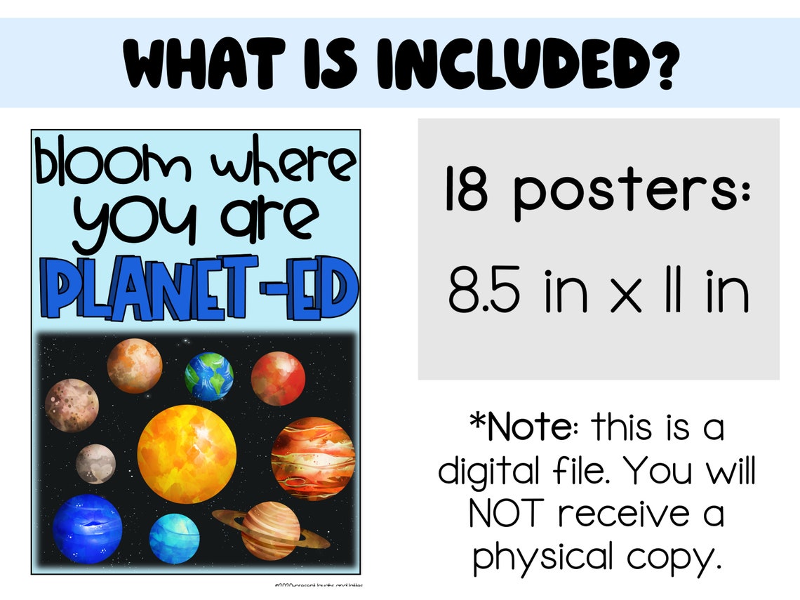 18 Science OUTER SPACE Classroom POSTERS Inspirational and - Etsy