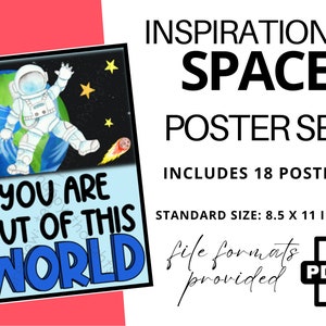 18 Science OUTER SPACE Classroom POSTERS | Inspirational and Positive ...