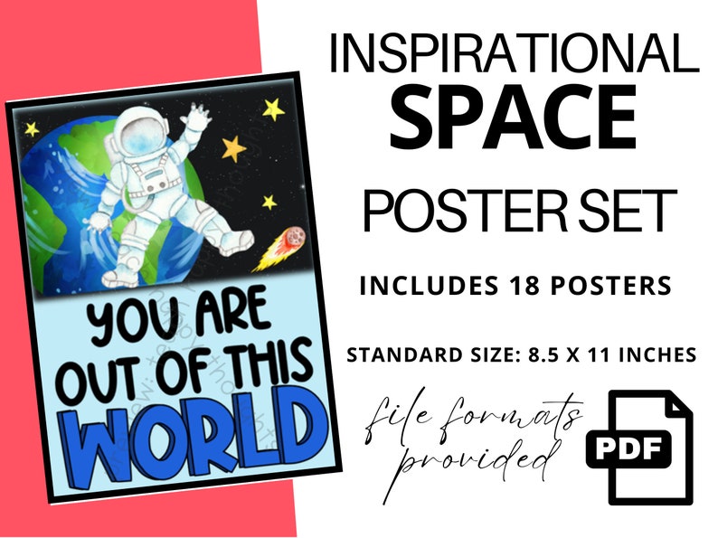 18 Science OUTER SPACE Classroom POSTERS | Inspirational and Positive ...