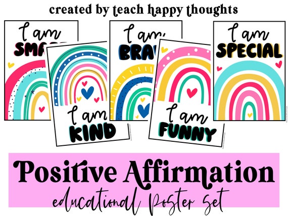 20 Positive Affirmation Posters for Classroom Kids Room or - Etsy Canada