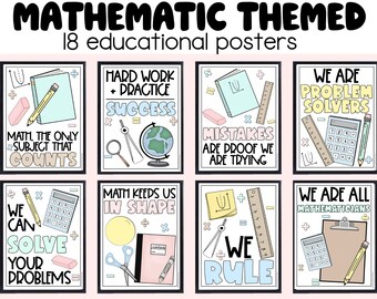 Math Posters Classroom - Etsy