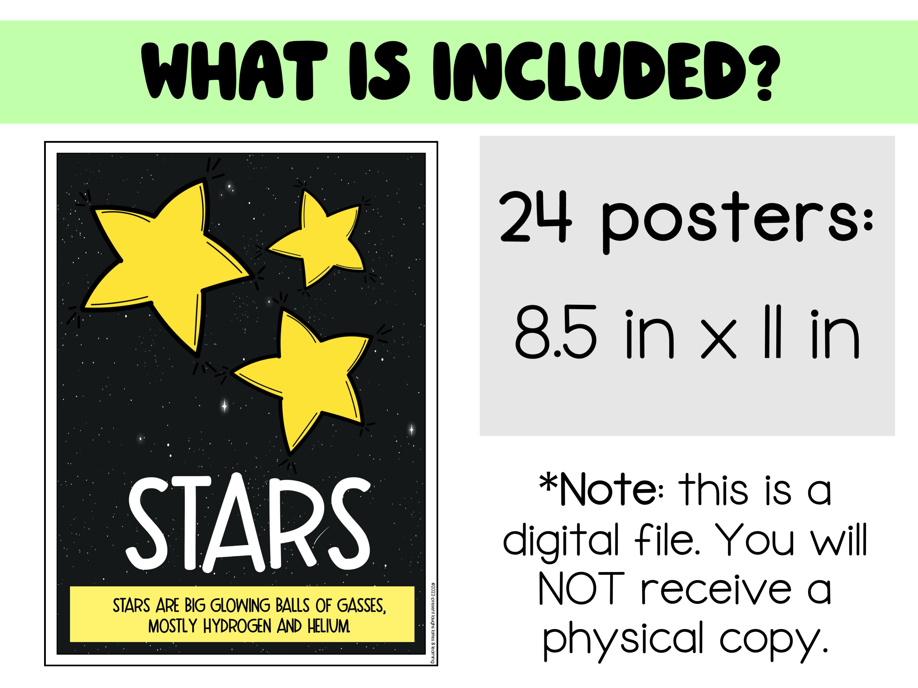 Planets Star Sun Moon Astronaut Comet Asteroid Meteor Science Posters ...