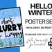Winter Snow Ice Christmas December January POSTERS Poster Set ...