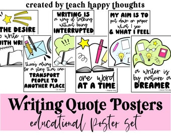 English Writing Posters - Etsy