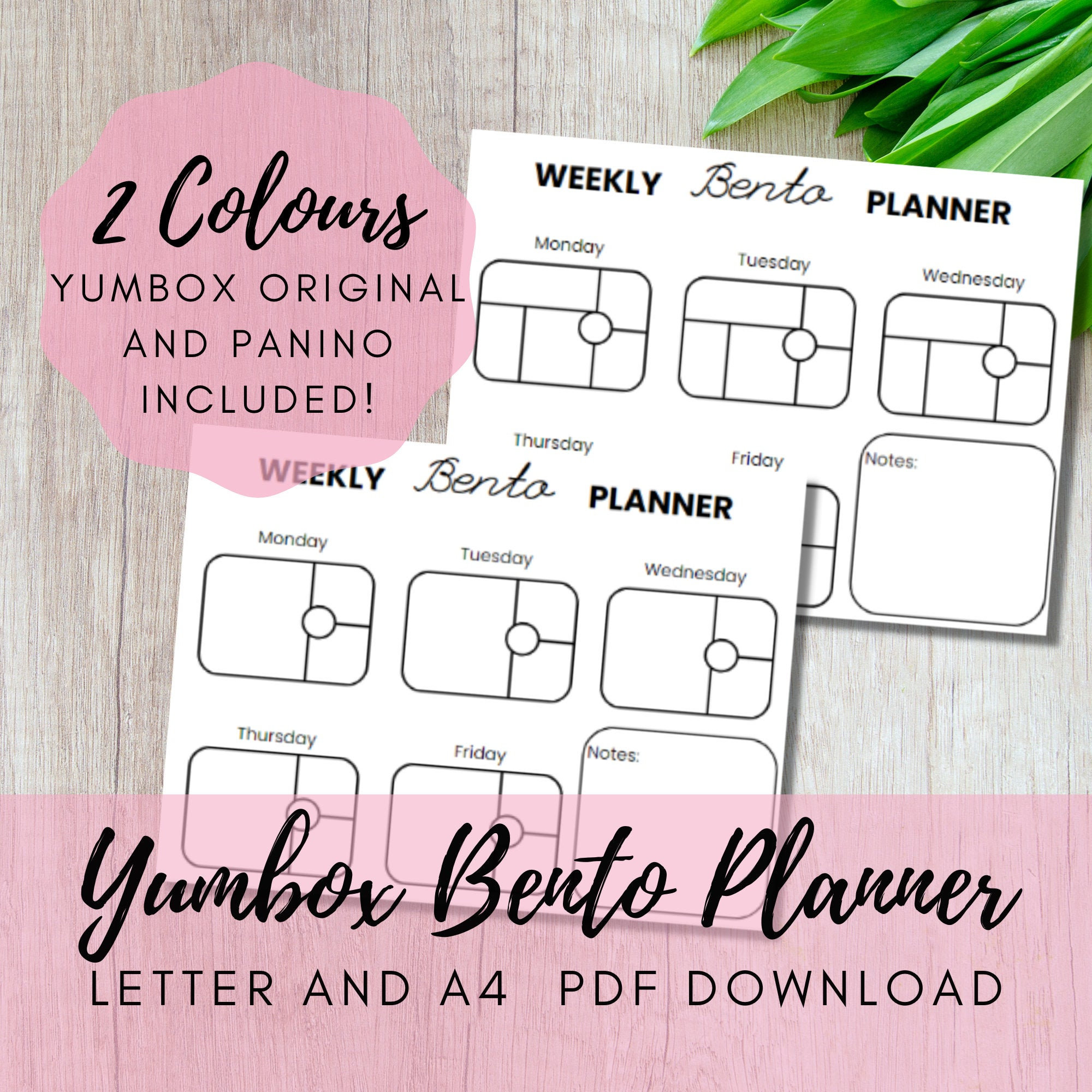 Yumbox Bento Meal Planner for Original Yumbox and Panino, Bento Box ...