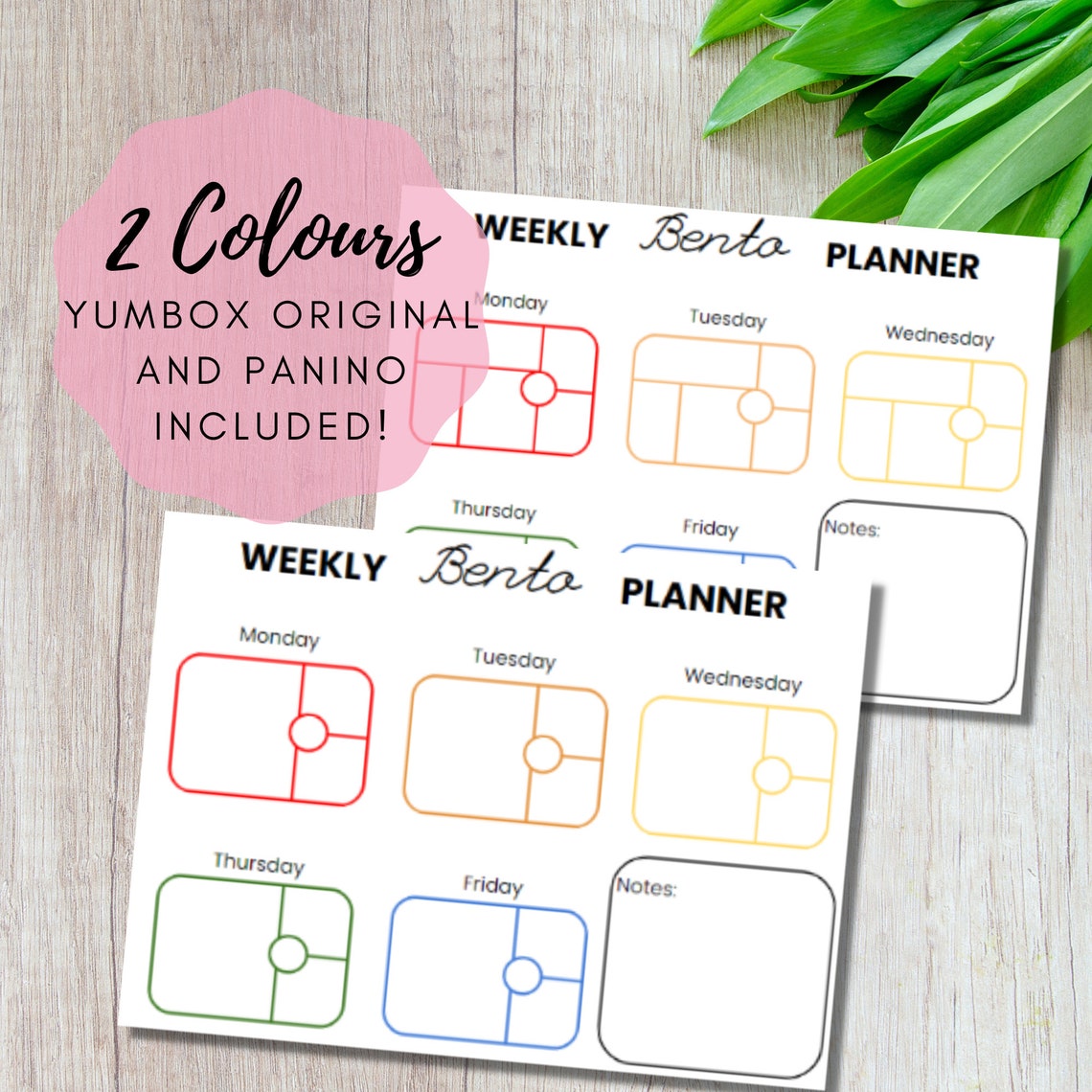 Yumbox Bento Meal Planner for Original Yumbox and Panino, Bento Box ...