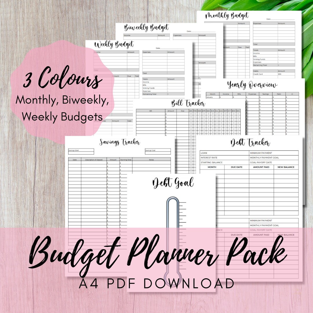 A4 Budget Planner Pack, Zero Based Budget, Budget Tracker, Budget ...