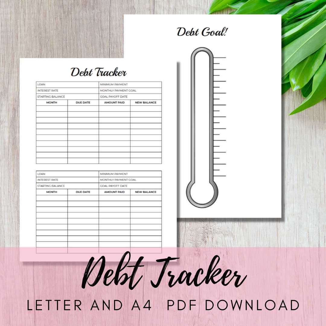 Debt Tracker Budget Planner, Budget Printable, Budget Template ...