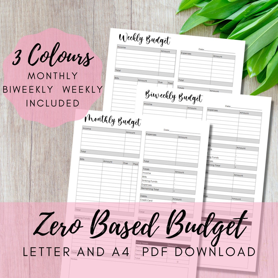 Zero Based Budget, Budget Tracker, Budget Planner, Debt Snowball ...