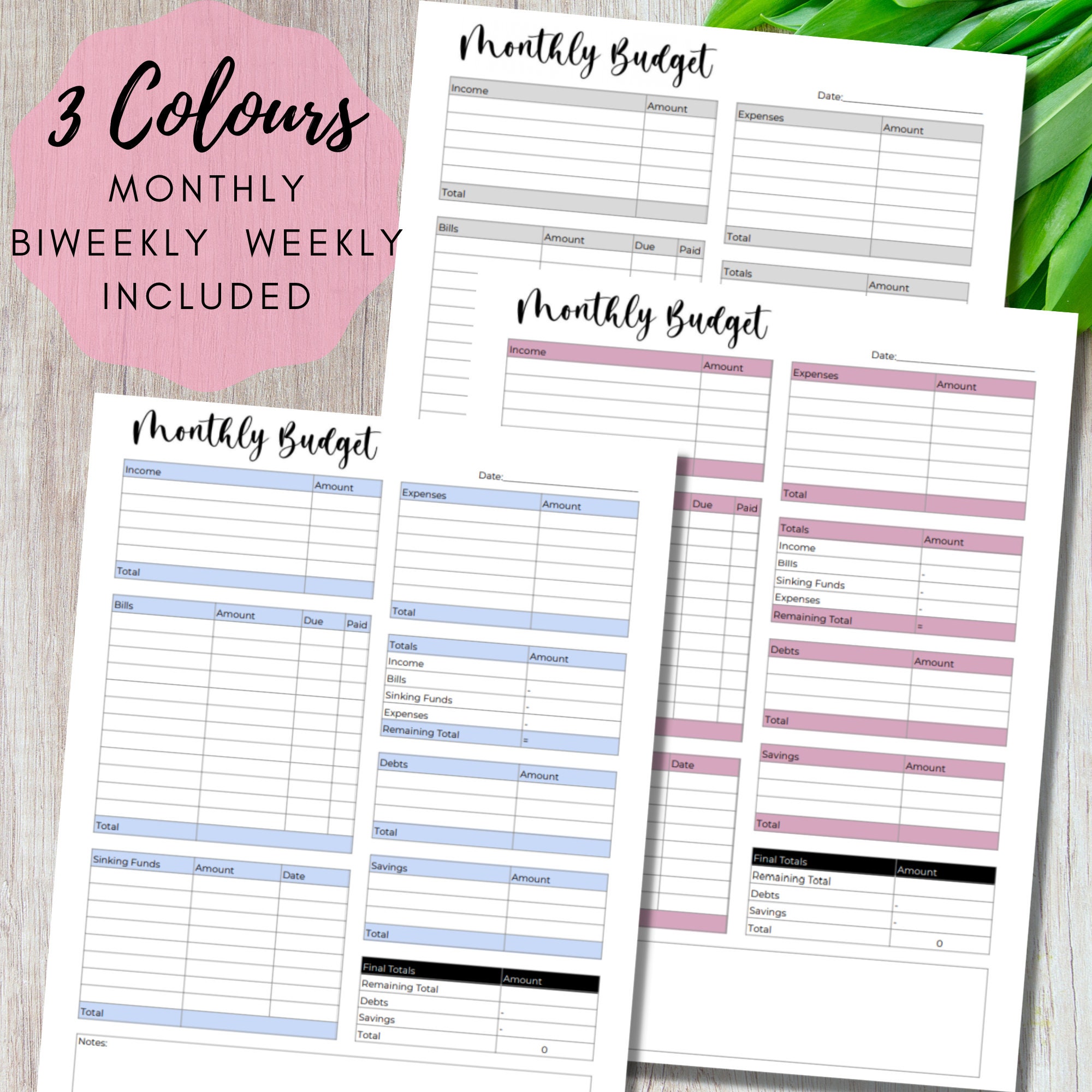 Zero Based Budget, Budget Tracker, Budget Planner, Debt Snowball ...