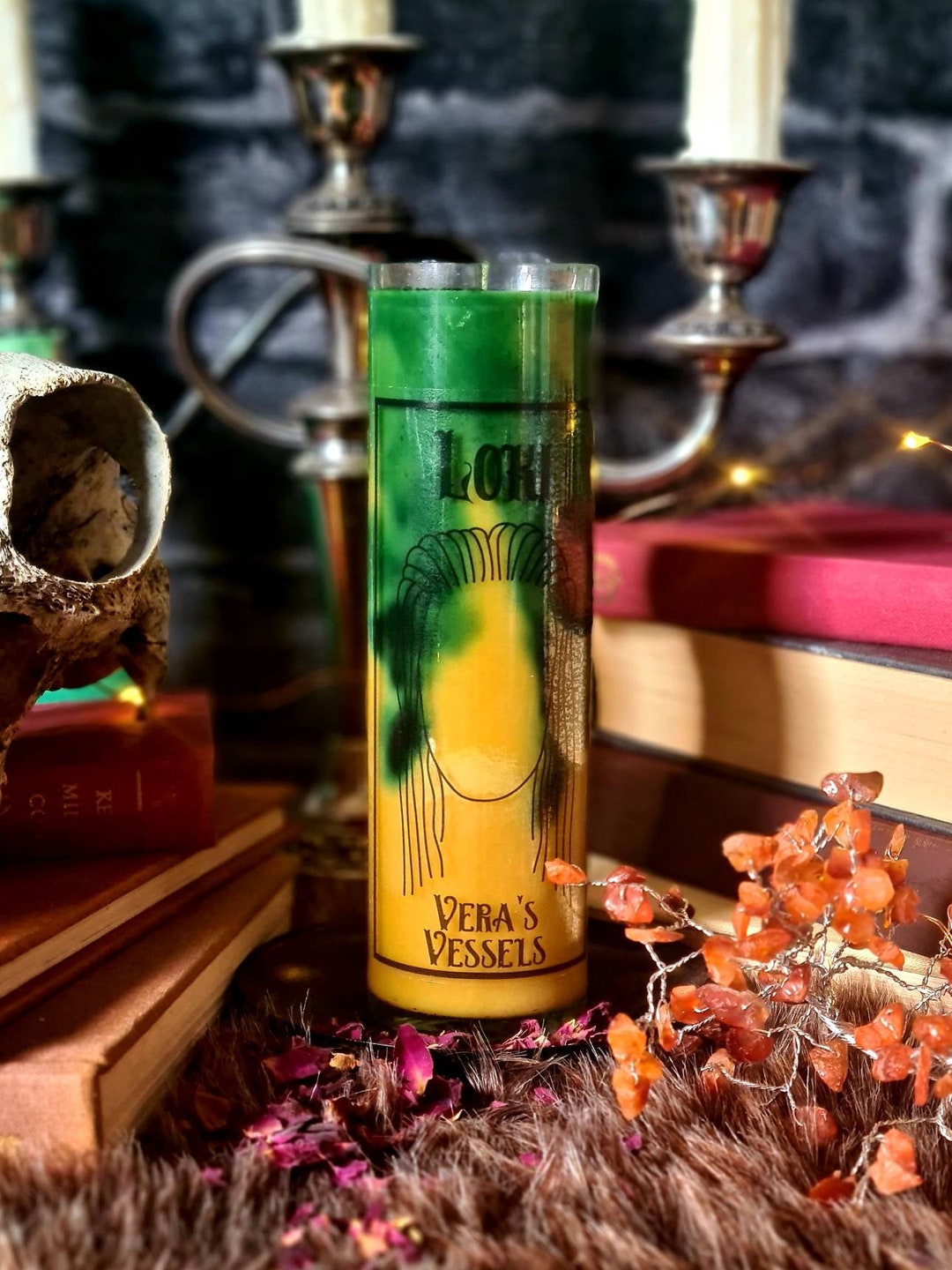 Loki Deity Candle Offering Set Witchcraft Altar Worship - Etsy