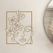 Gold Metal Line Art Female Face Gold Wall Art Gold Wall - Etsy Canada