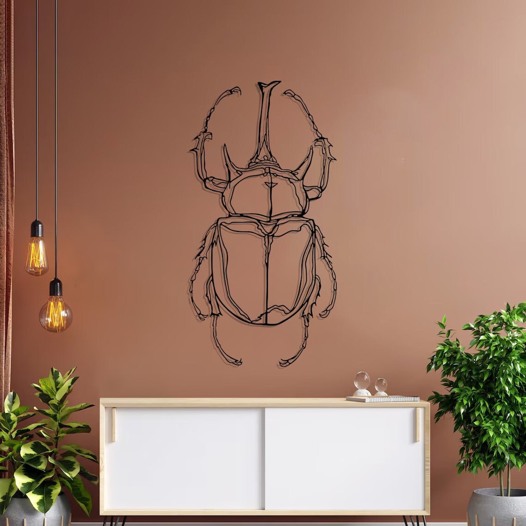 Insect Metal Wall Art - Entomology Decor, Bug Lover's Gift, Nature ...