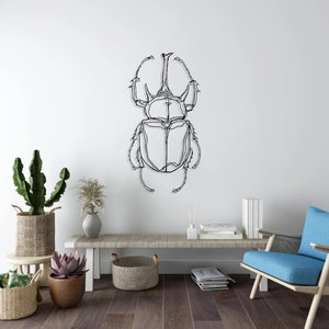 Insect Metal Wall Art - Entomology Decor, Bug Lover's Gift, Nature ...