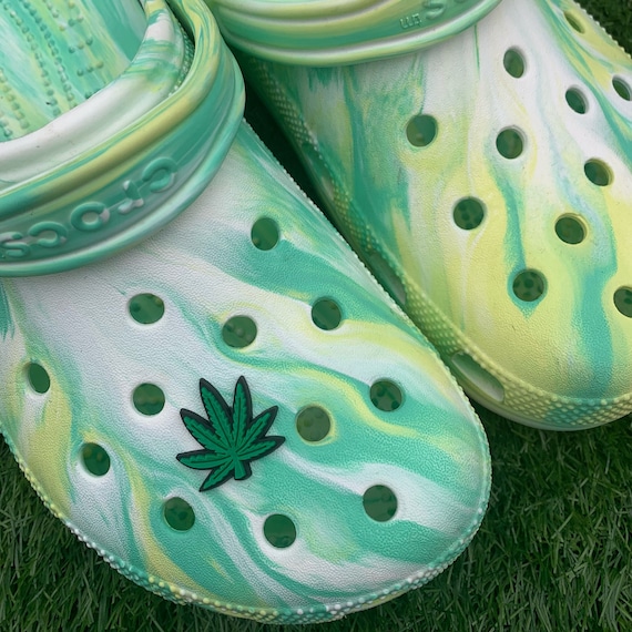 Herb Leaf Croc Charm UK Seller - Etsy UK