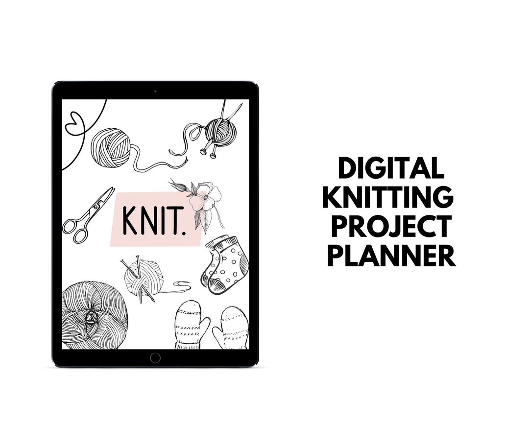 Knitting Planner Digital Knitting Project Planner Yarn Stash Tracker ...