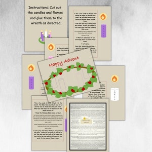 Printable Advent Candle Activity for Kids - Etsy