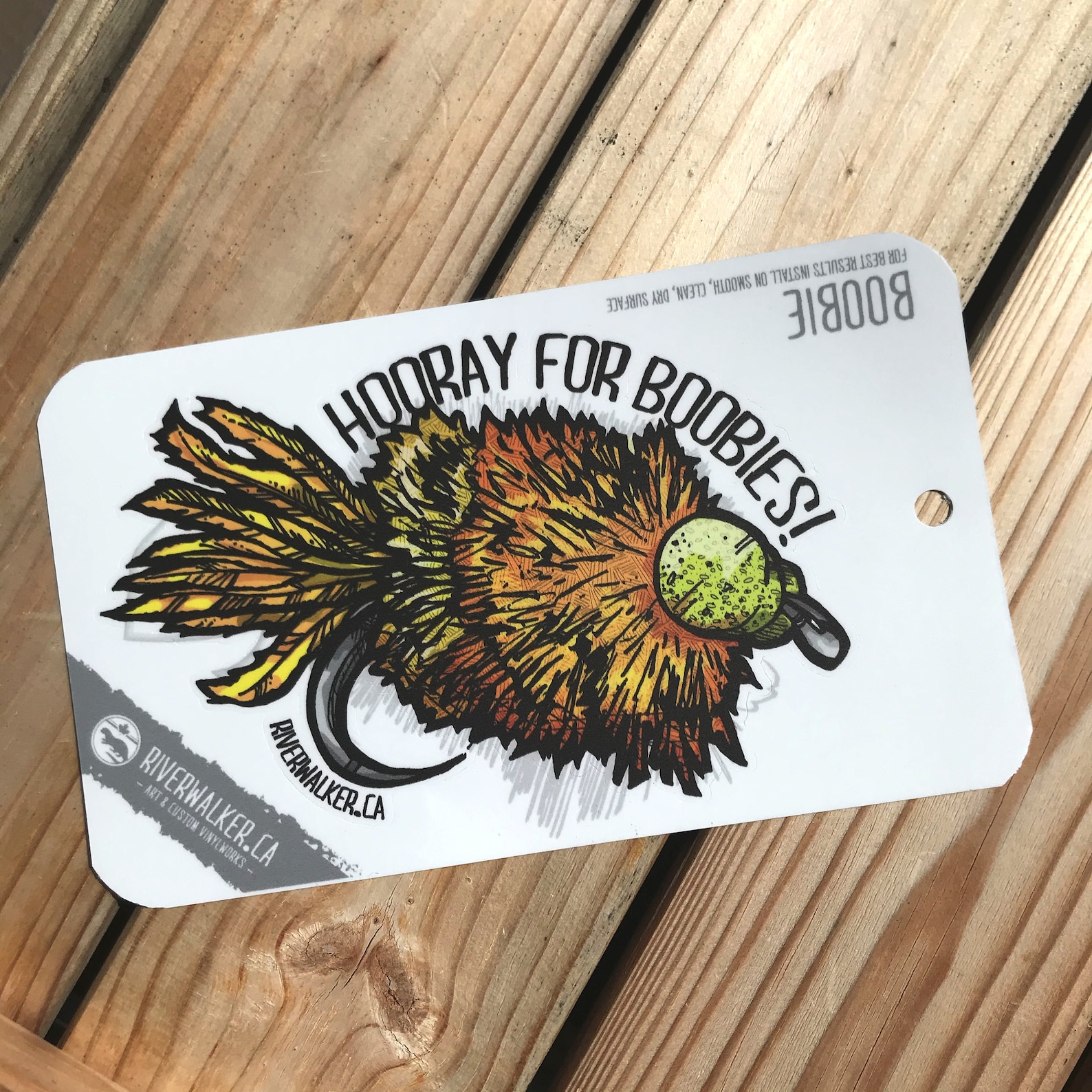 Boobie Fly Decals Fly Tying Art Fishing Sticker Trout Fly Still Water ...