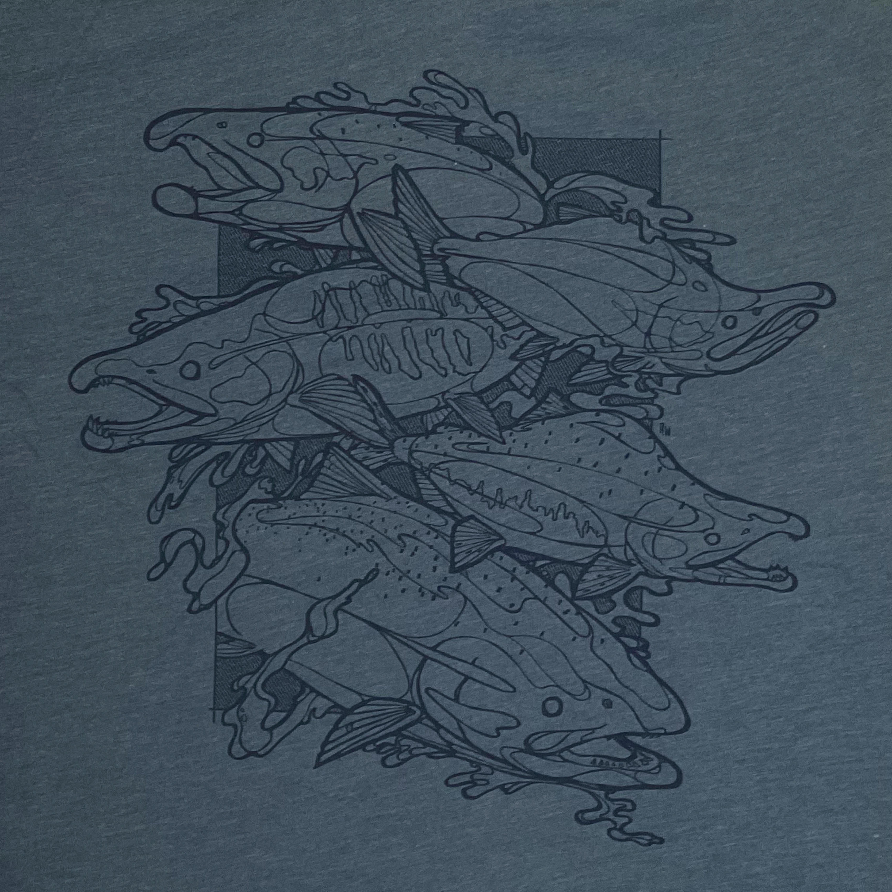 Pacific Salmon T-shirt Fishing Apperal Fly Fishing - Etsy