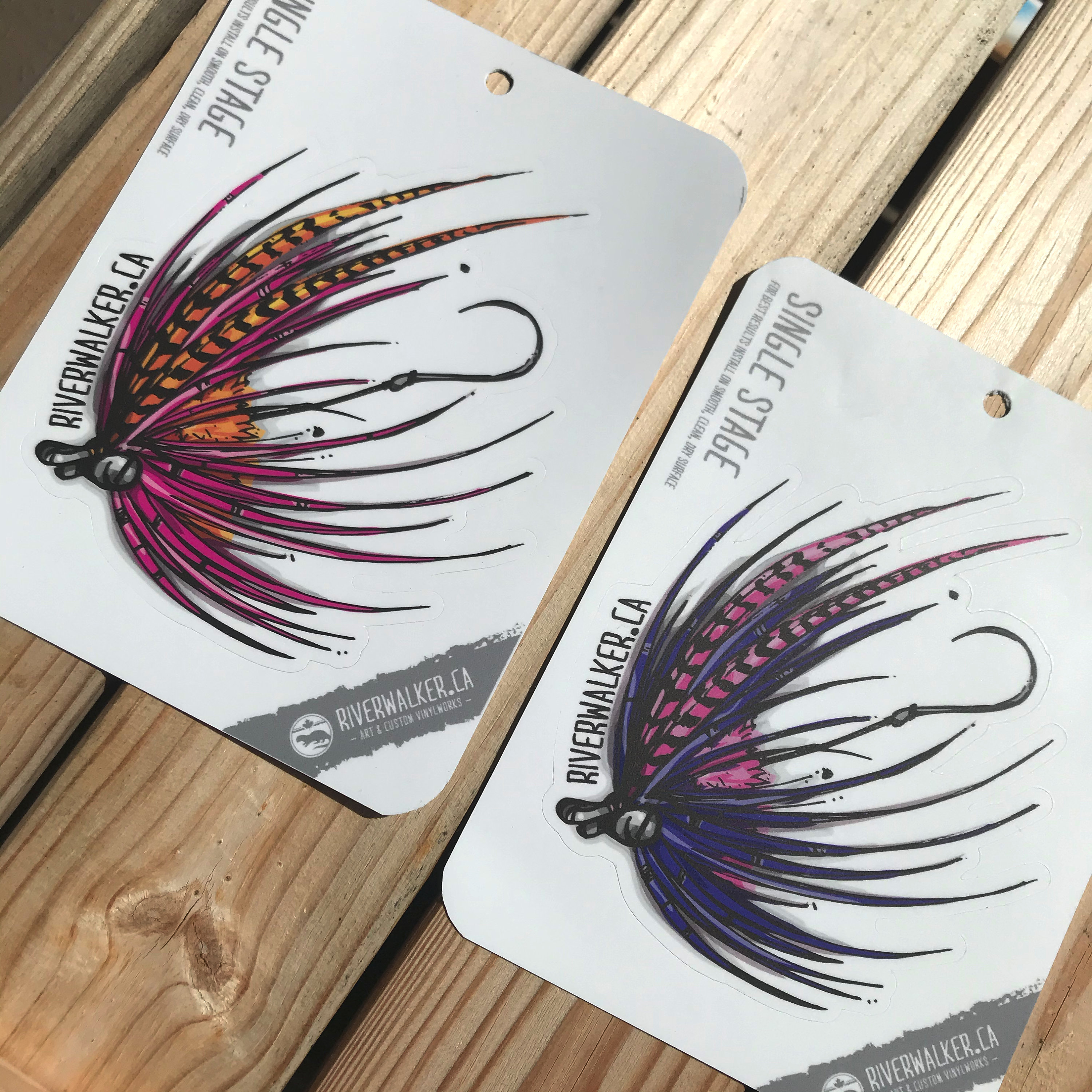 Single Stage Intruder Fly Decal - Fly Tying Art - Fishing Sticker ...