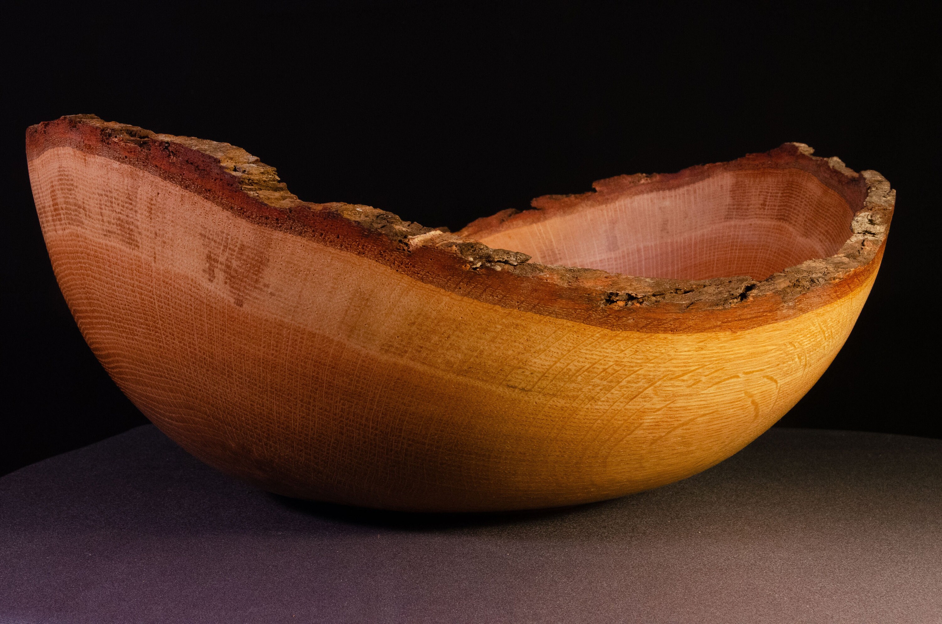 Large Live Edge Oak Bowl - Etsy