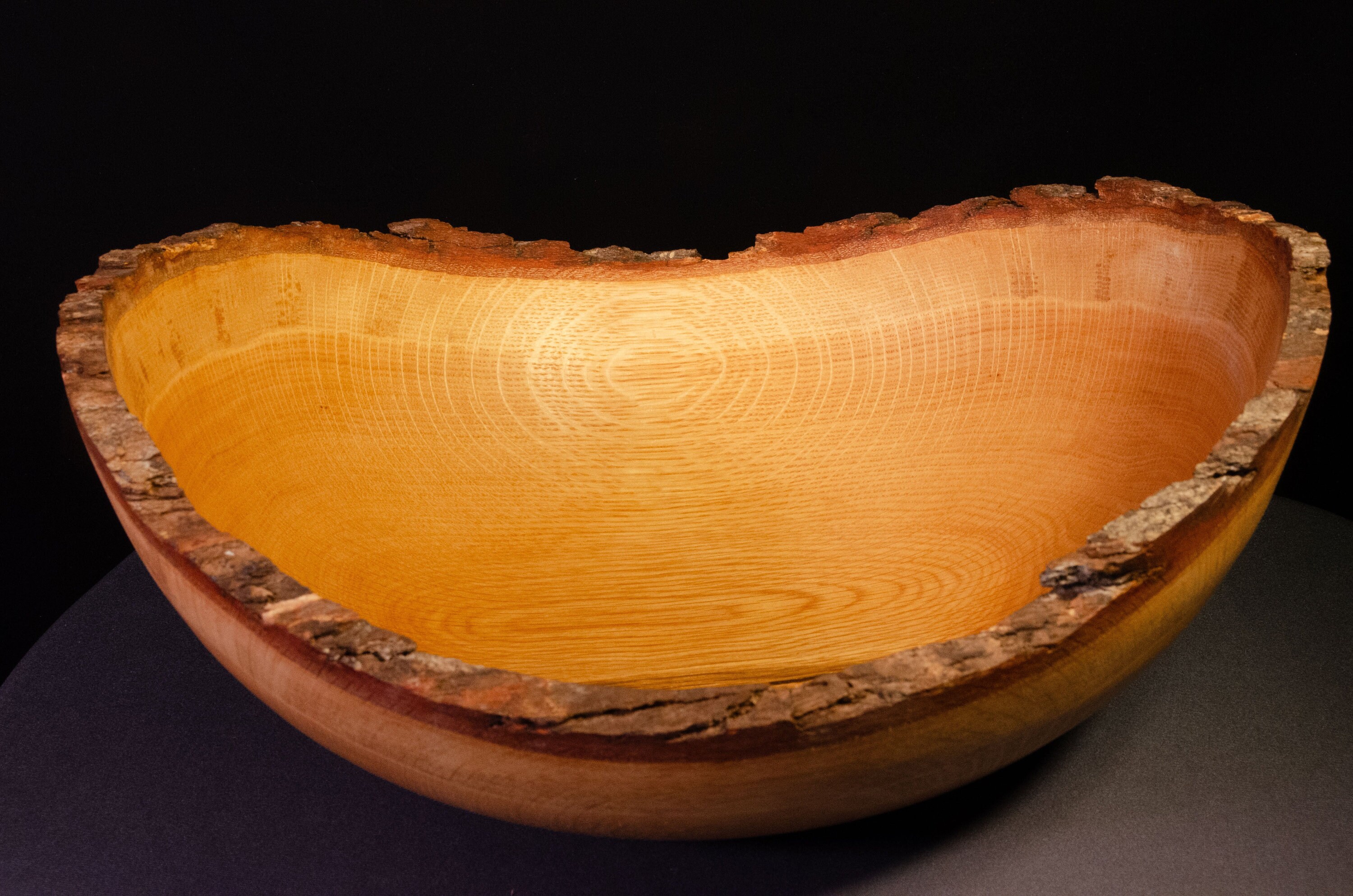 Large Live Edge Oak Bowl - Etsy
