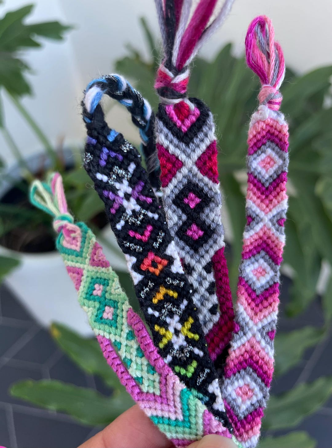 Colorful Friendship Bracelet Variety - Etsy