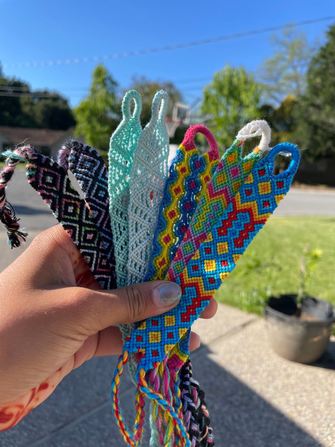 Wide Friendship Bracelet Variety - Etsy